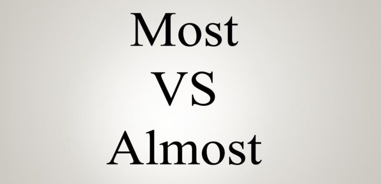 Разница между most, almost и almost all